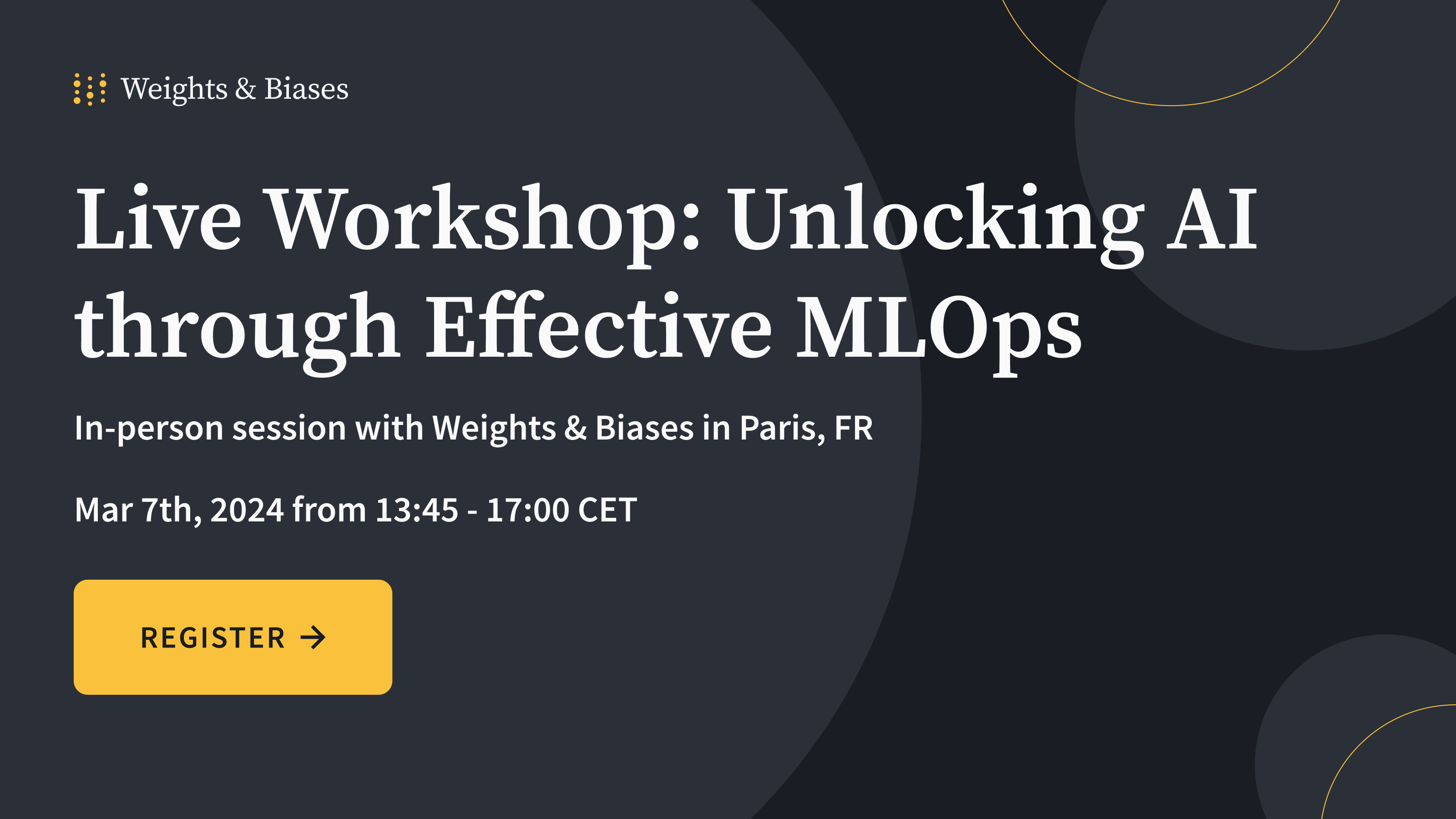 Live workshop: Unlocking AI through Effective MLOps